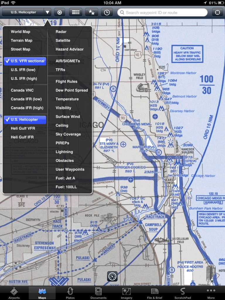 ForeFlight 5.2 adds Canadian, Helicopter charts - iPad Pilot News