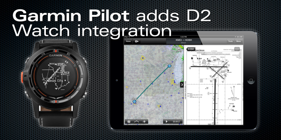 Garmin Pilot app adds D2 Pilot Watch integration - iPad Pilot News