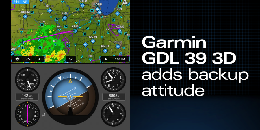Garmin GDL 39 3D adds backup attitude - iPad Pilot News