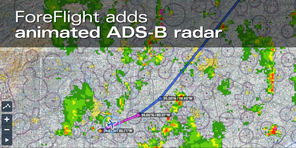ForeFlight adds animated ADS-B radar : iPad Pilot News
