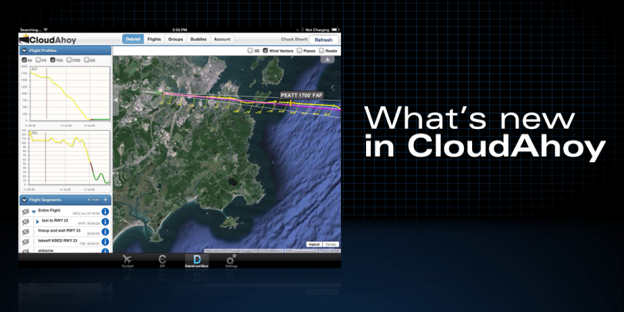 What's new in the CloudAhoy app : iPad Pilot News