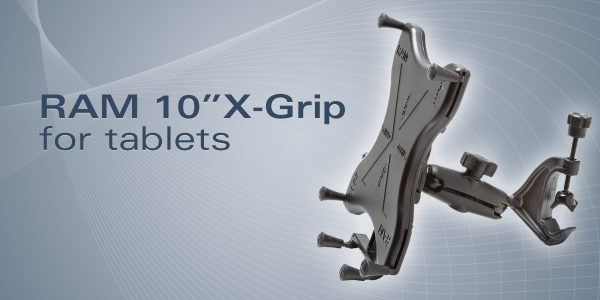 RAM introduces X-Grip mounts for 10″ tablets - iPad Pilot News