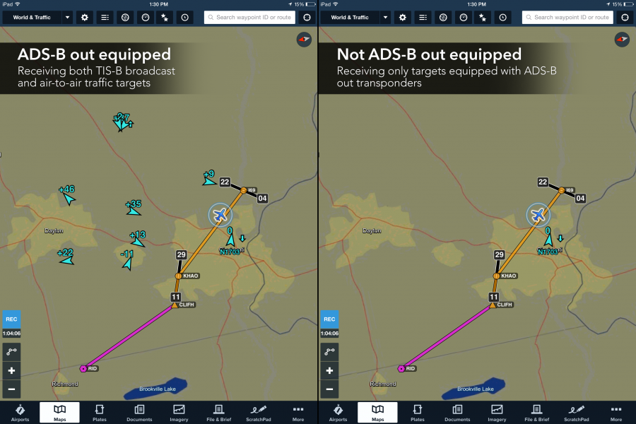 Flying with Stratus in an ADS-B Out airplane - iPad Pilot News