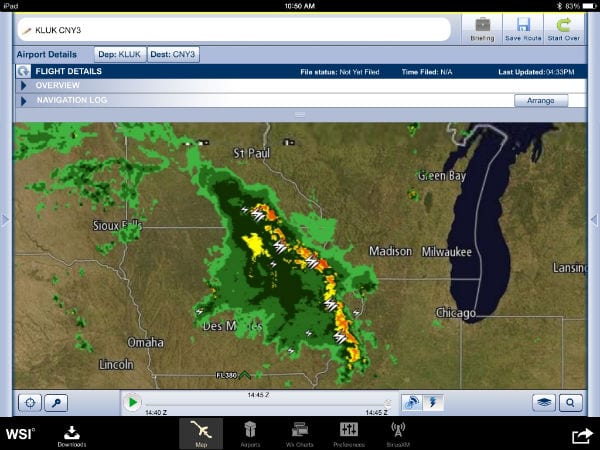 Pilot report: flying the new SiriusXM weather receiver : iPad Pilot News