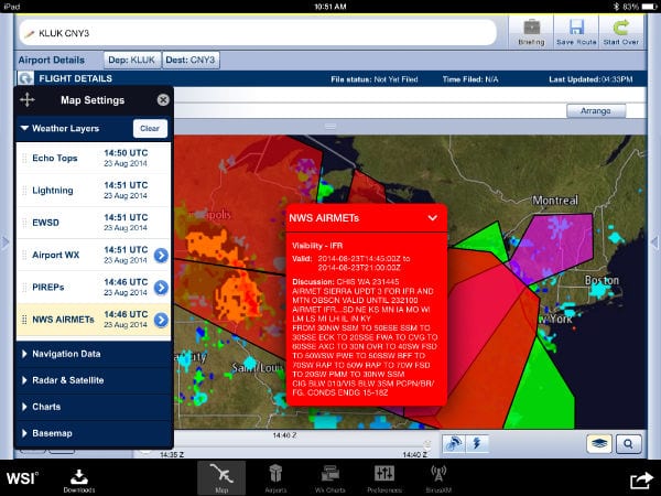 Pilot report: flying the new SiriusXM weather receiver : iPad Pilot News