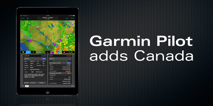 Garmin Pilot expands coverage into Canada : iPad Pilot News
