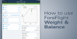How to calculate Weight and Balance in ForeFlight - iPad Pilot News