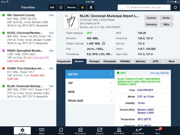 What does ADS-B weather look like? - iPad Pilot News