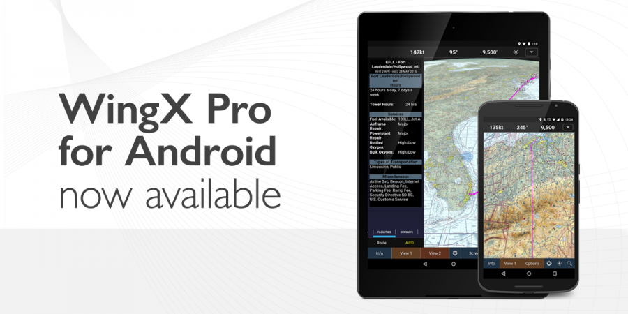WingX Pro7 now available for Android : iPad Pilot News