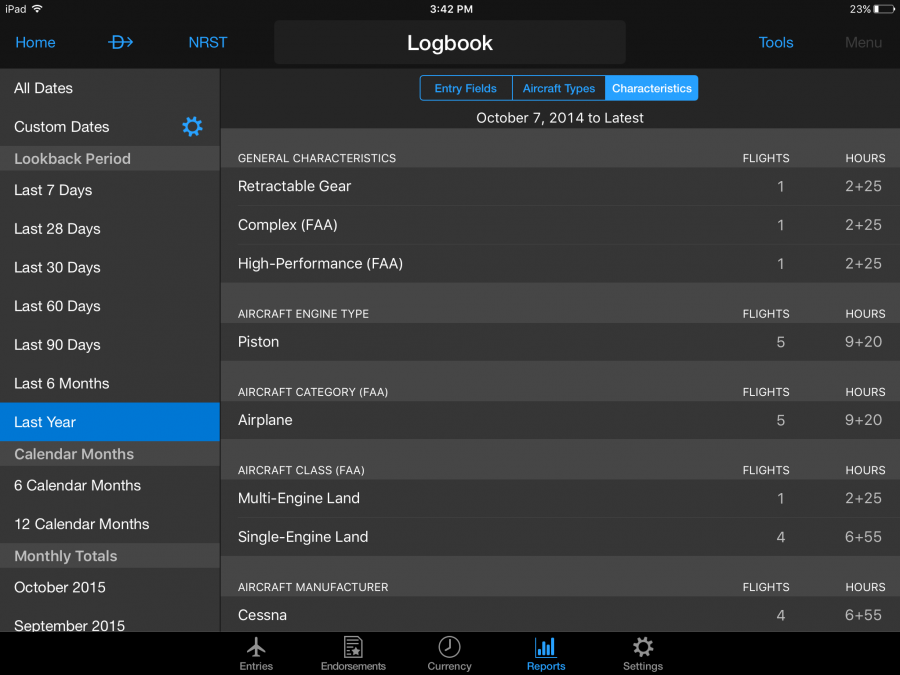 An in-depth look at the new Garmin Pilot Logbook : iPad Pilot News
