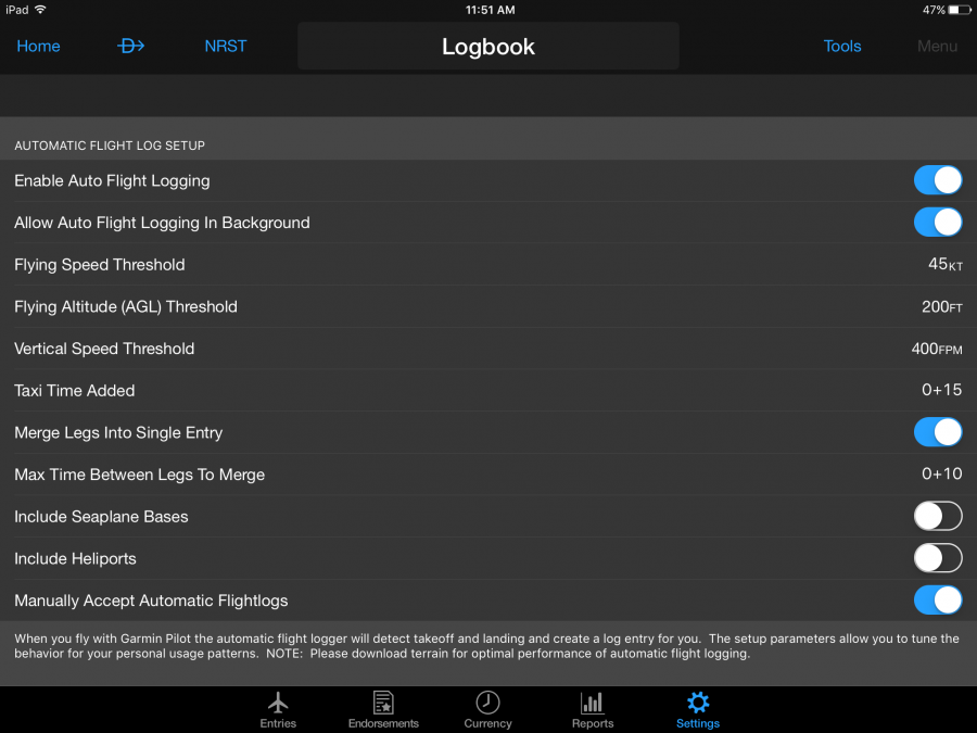 An in-depth look at the new Garmin Pilot Logbook : iPad Pilot News