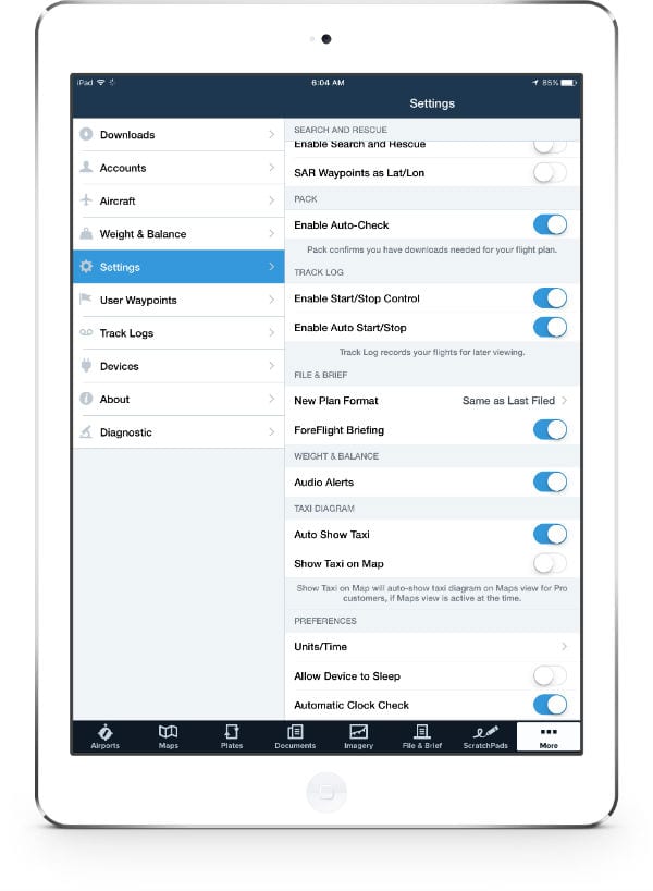 ForeFlight 7.4 adds new briefing tool, track log improvements : iPad ...