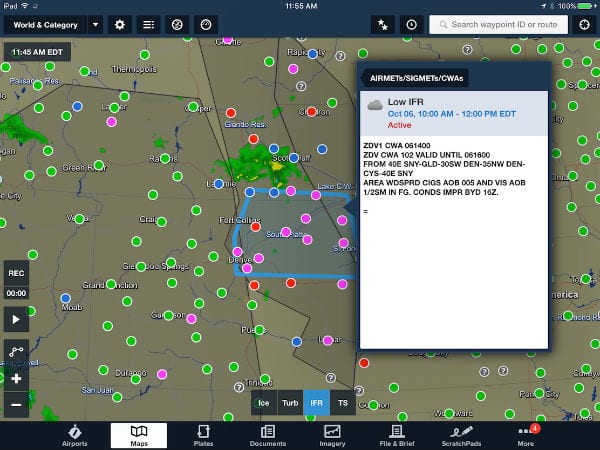 ForeFlight 7.4 adds new briefing tool, track log improvements : iPad ...