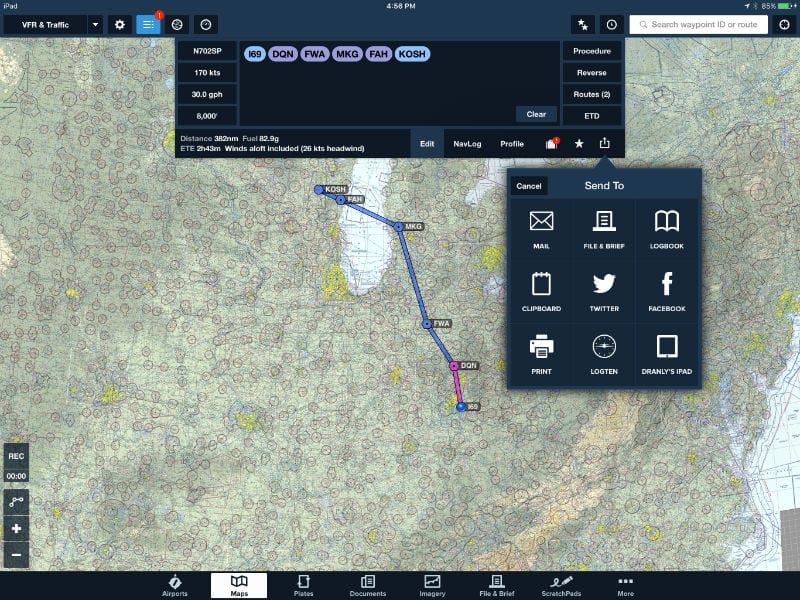 ForeFlight Tip: how to use cockpit sharing - iPad Pilot News