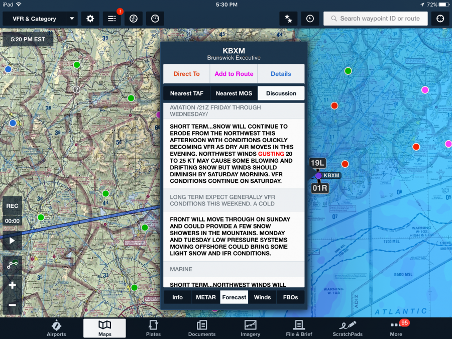 5 ForeFlight preflight weather tips : iPad Pilot News