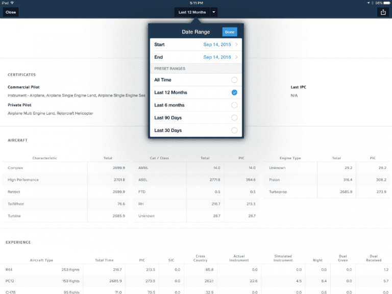 Customize your ForeFlight digital logbook - iPad Pilot News