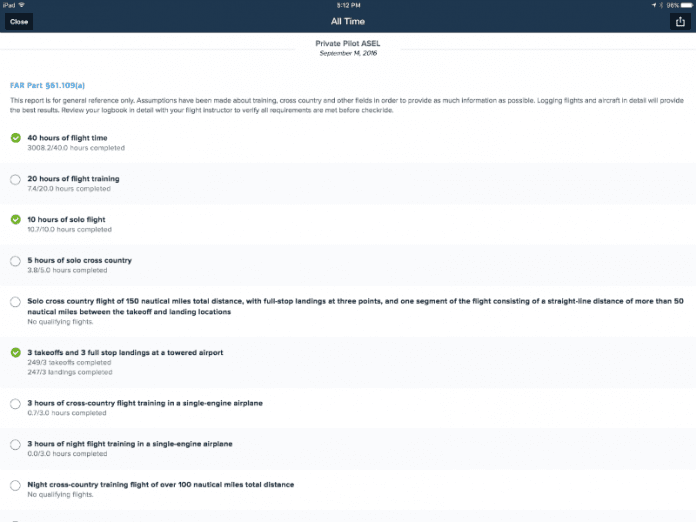 Customize your ForeFlight digital logbook : iPad Pilot News
