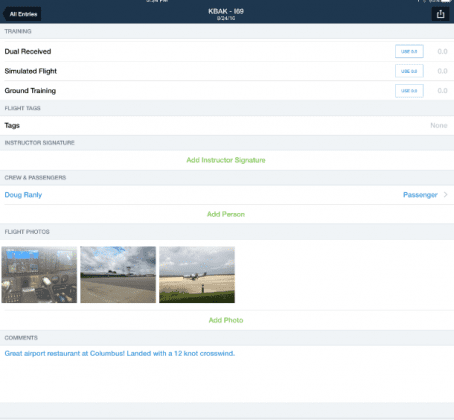 Customize your ForeFlight digital logbook - iPad Pilot News