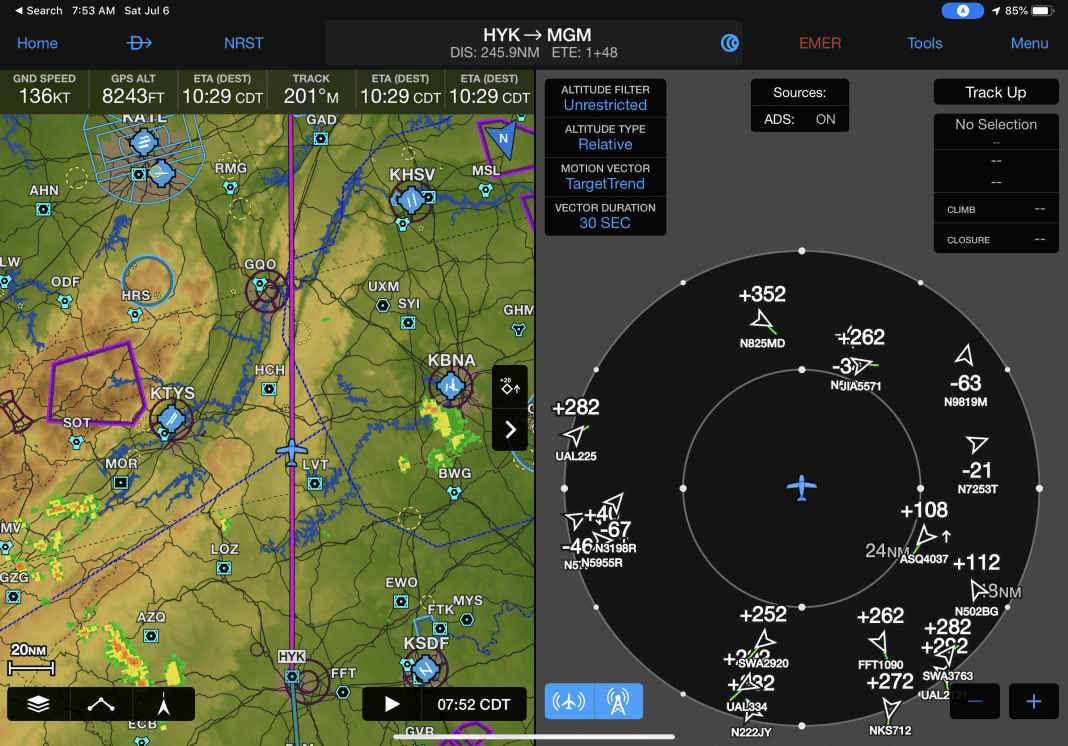 Pilot Report: Flying with Garmin Connext and your iPad : iPad Pilot News