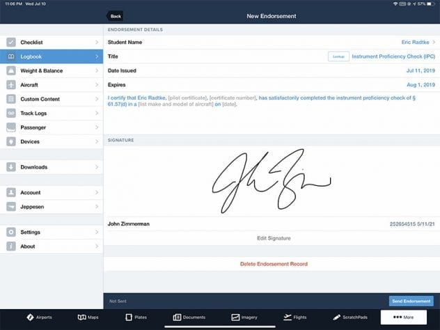 Customize your ForeFlight digital logbook - iPad Pilot News