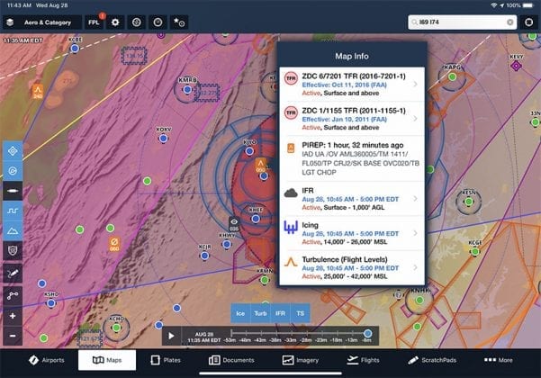 ForeFlight expands map functionality in latest update : iPad Pilot News
