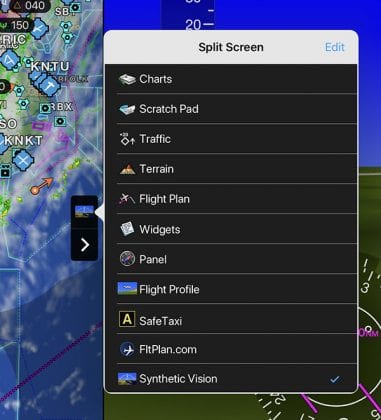 Garmin Pilot split-screen: reviewing all the options - iPad Pilot News