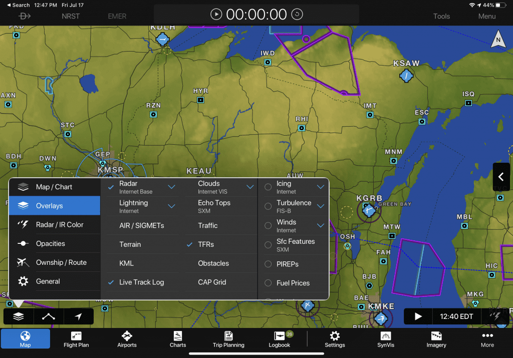 Garmin Pilot adds tab bar interface and new features : iPad Pilot News