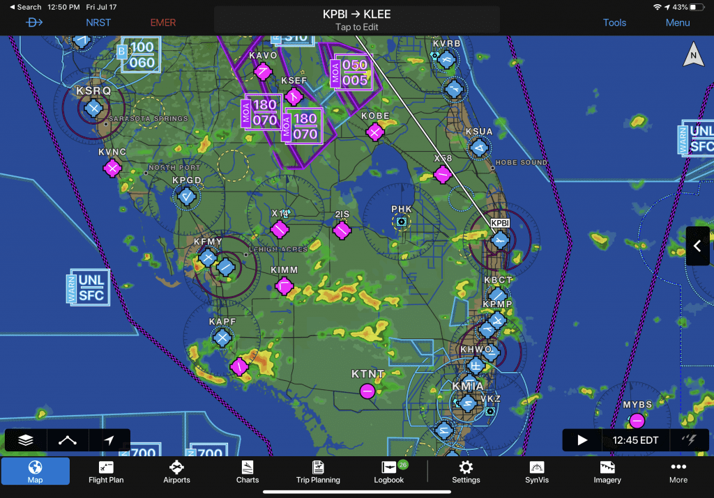 Garmin Pilot adds tab bar interface and new features : iPad Pilot News