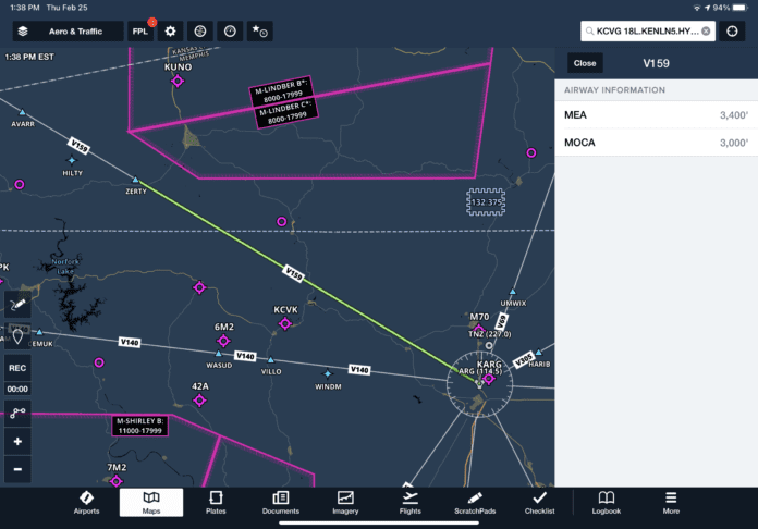 ForeFlight adds new Maps sidebar view in version 13.1 - iPad Pilot News