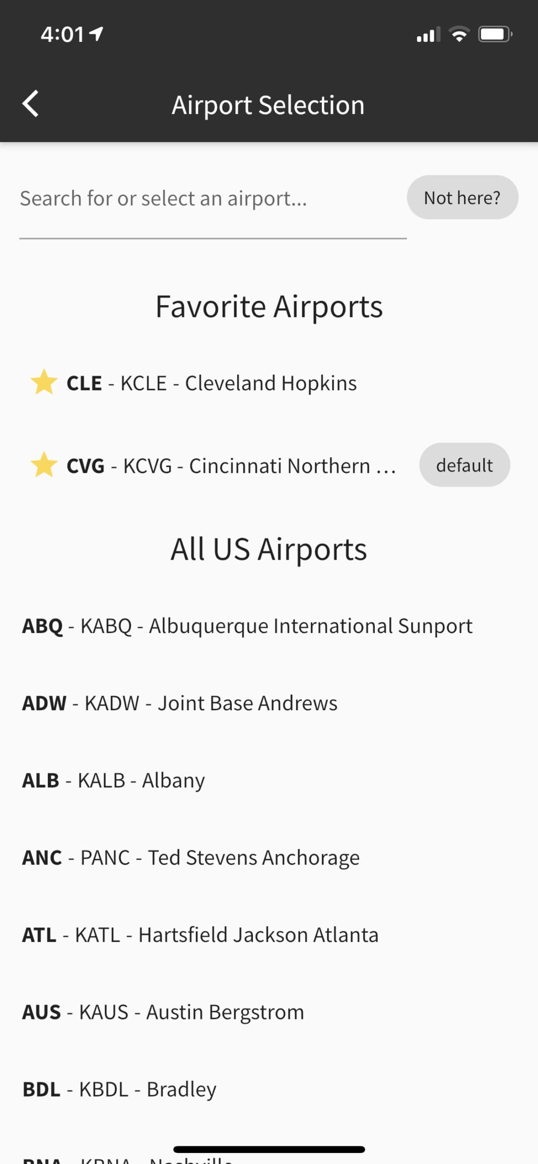Check airport status anywhere with Digital ATIS app : iPad Pilot News