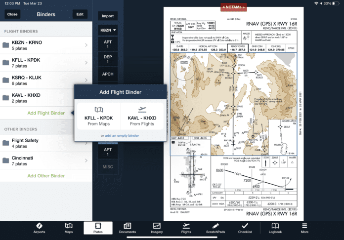 How to use the new Flight Binders feature in ForeFlight - iPad Pilot News