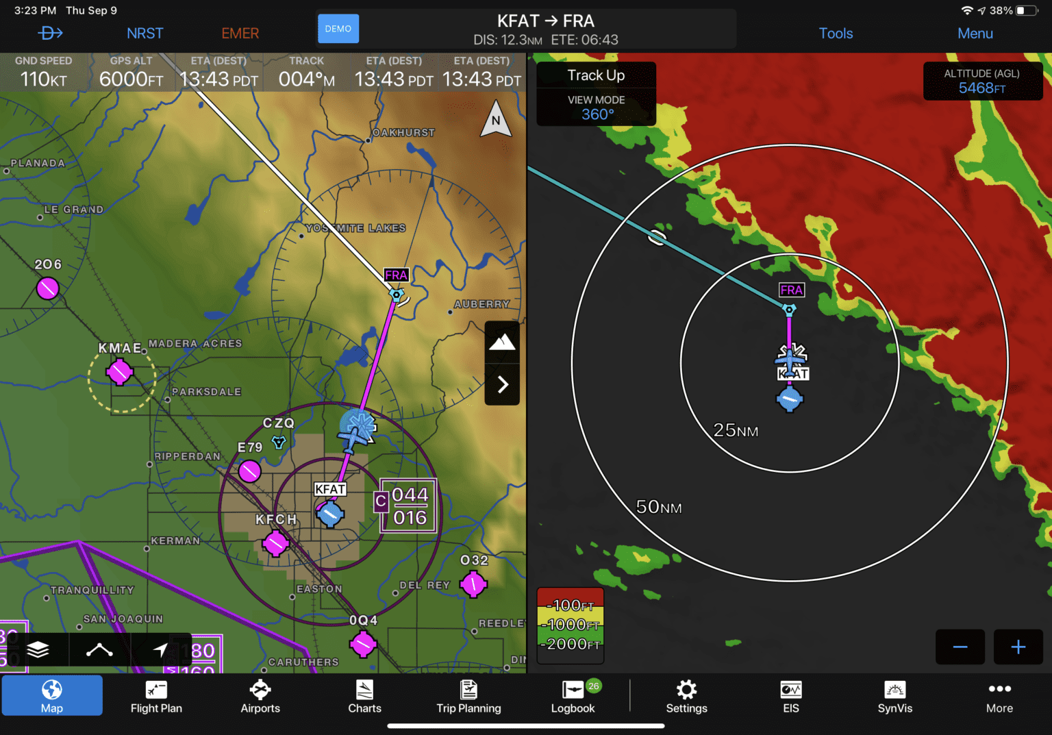 How to use Garmin Pilot's "Demo" mode to simulate a flight : iPad Pilot ...