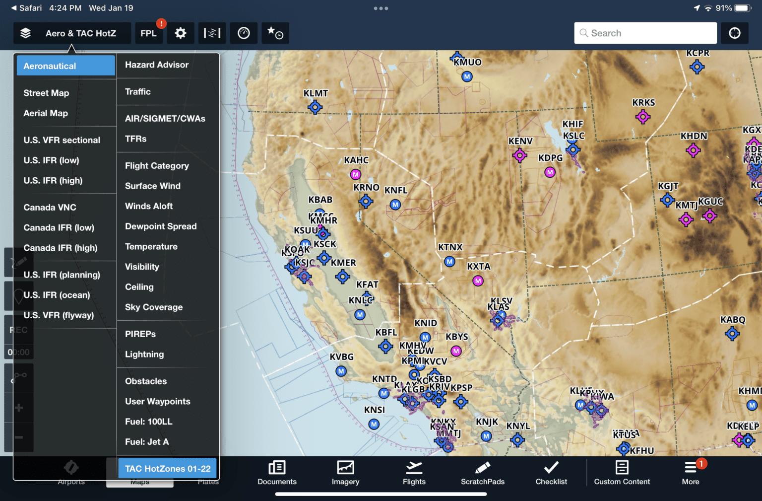 HotZones adds traffic density visualizations to your EFB app : iPad ...