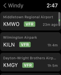 Windy adds new weather features to Apple Watch app : iPad Pilot News