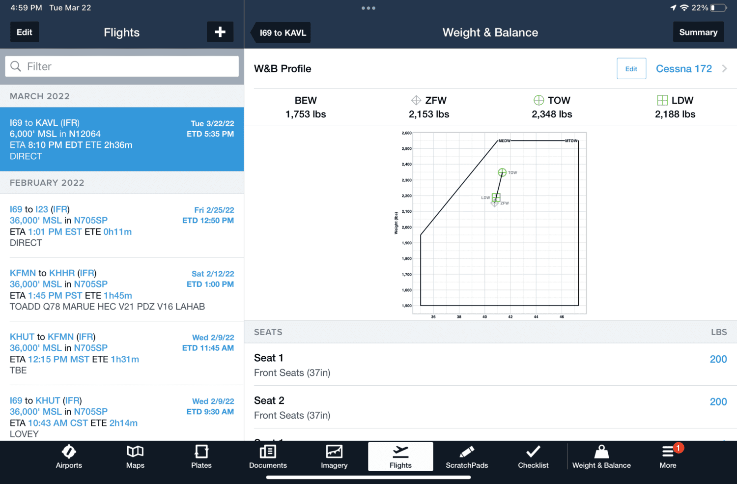 ForeFlight updates Hazard Advisor and Weight and Balance features ...