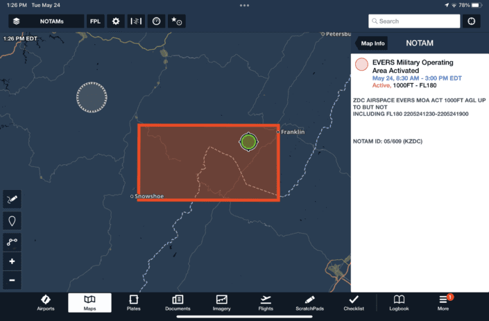 How to find NOTAMs in ForeFlight and Garmin Pilot - iPad Pilot News
