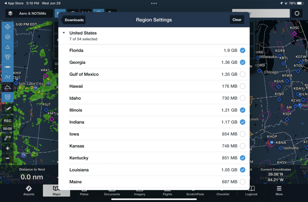 ForeFlight simplifies aviation data and chart downloads : iPad Pilot News