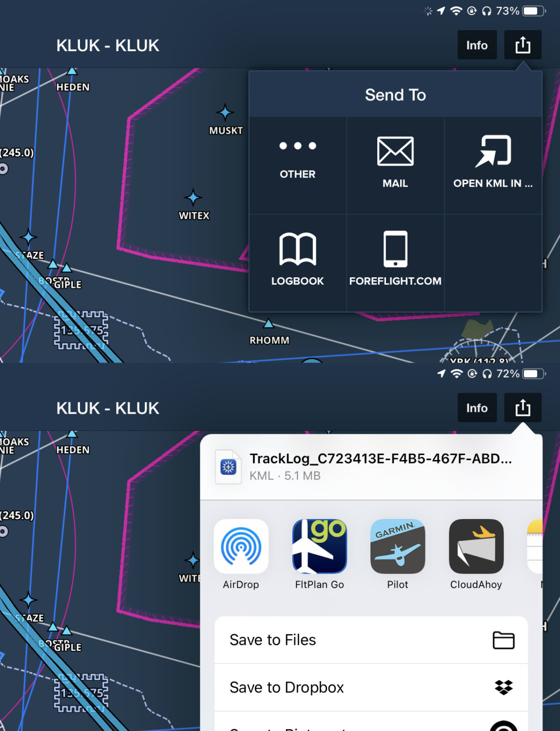 How to use CloudAhoy with Sentry Plus track logs - iPad Pilot News