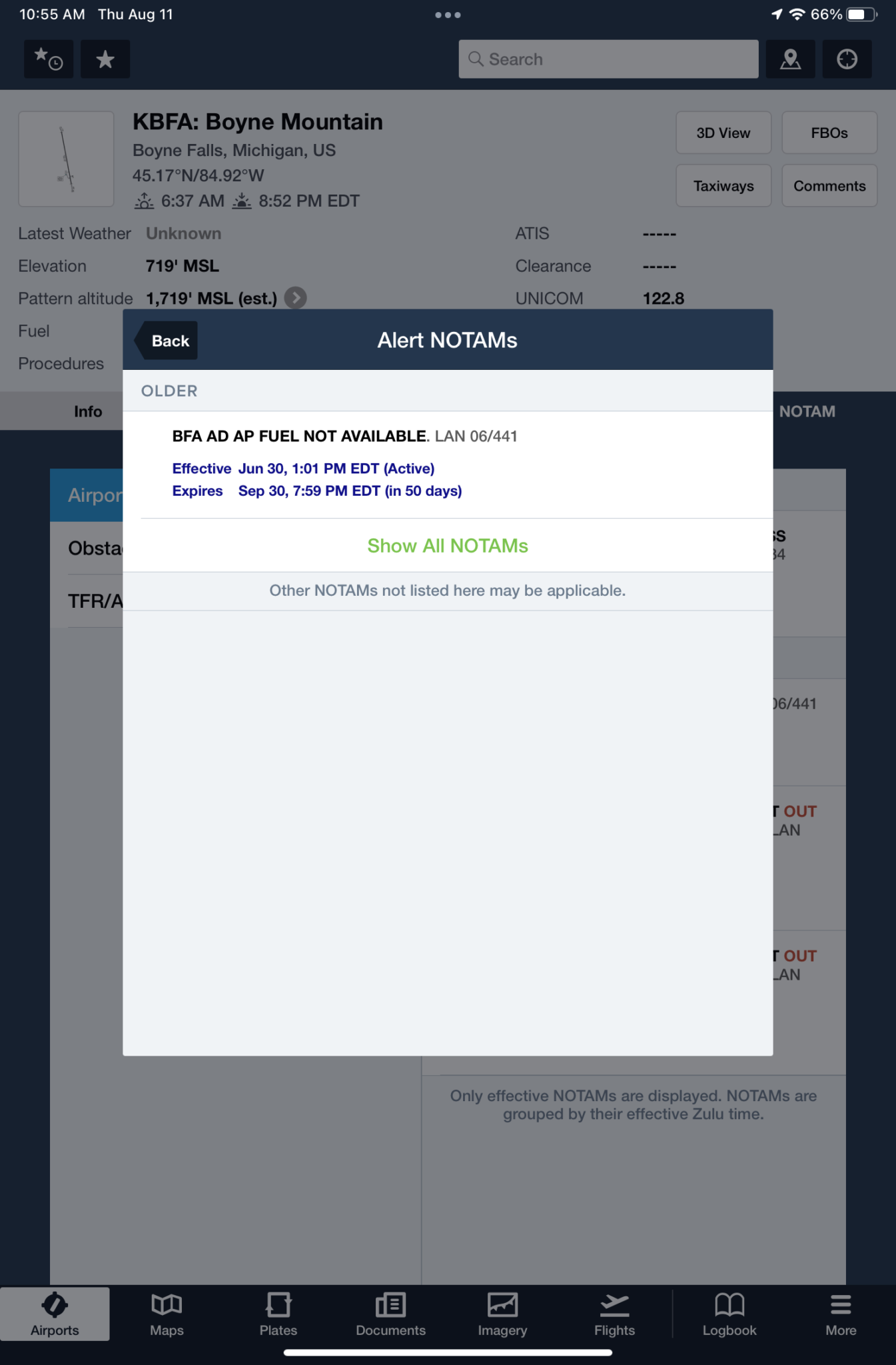 How to find NOTAMs in ForeFlight and Garmin Pilot - iPad Pilot News