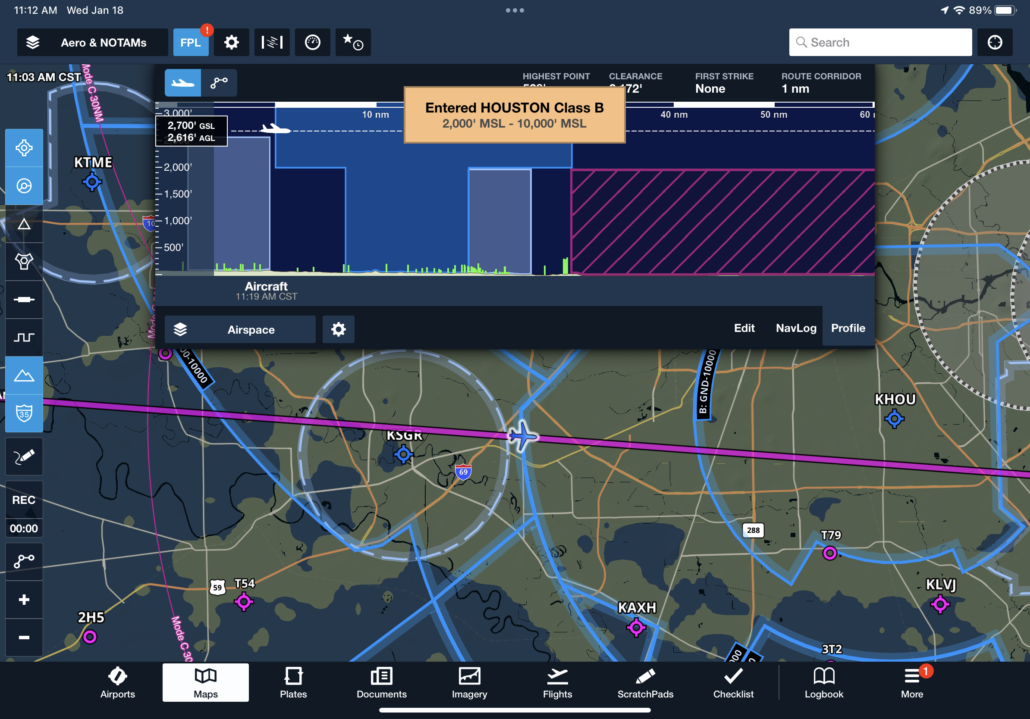 Foreflight Adds Airspace Alerts In Latest Update Ipad Pilot News