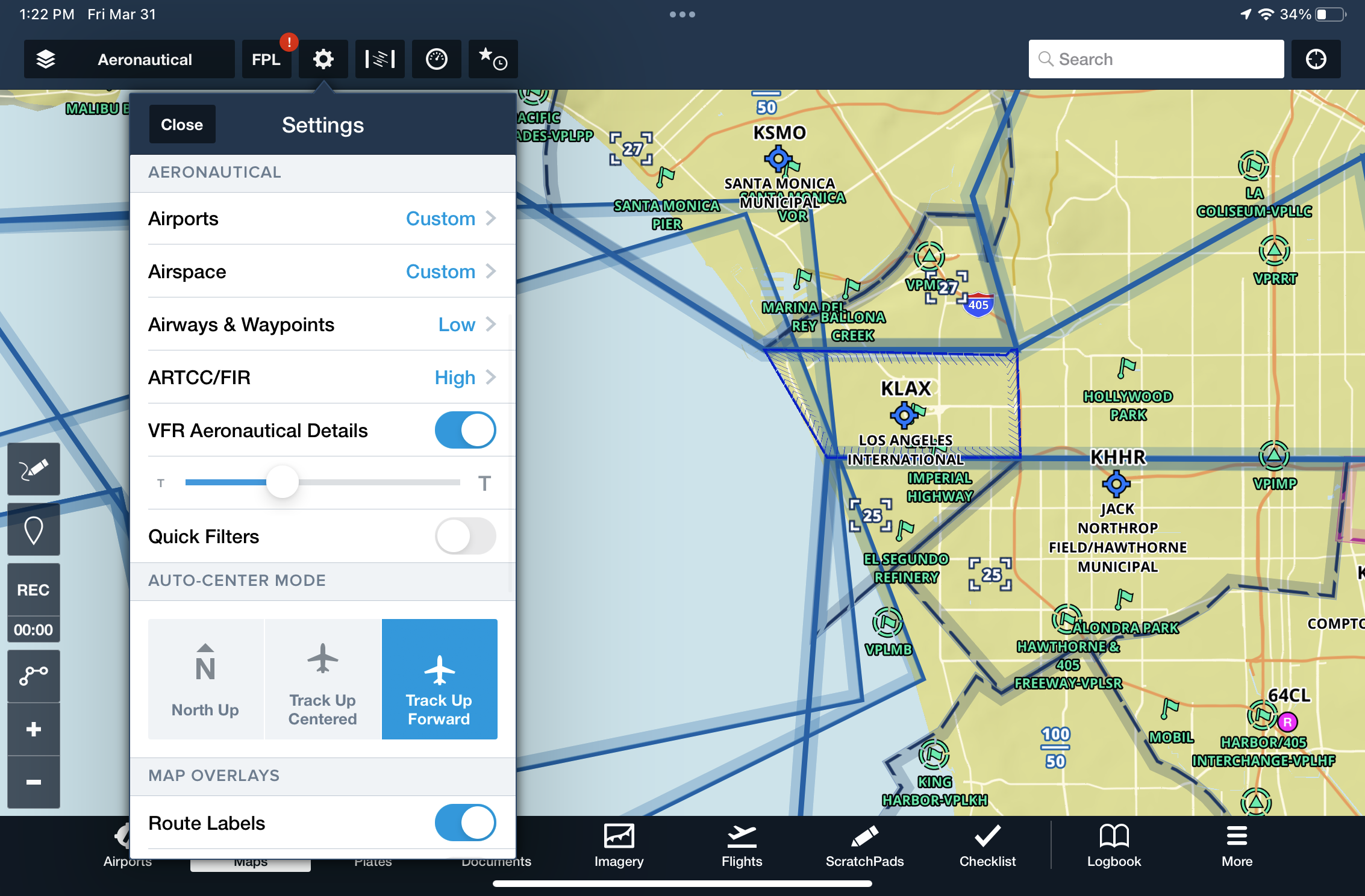 ForeFlight Adds VFR Waypoints To The Aeronautical Map IPad Pilot News