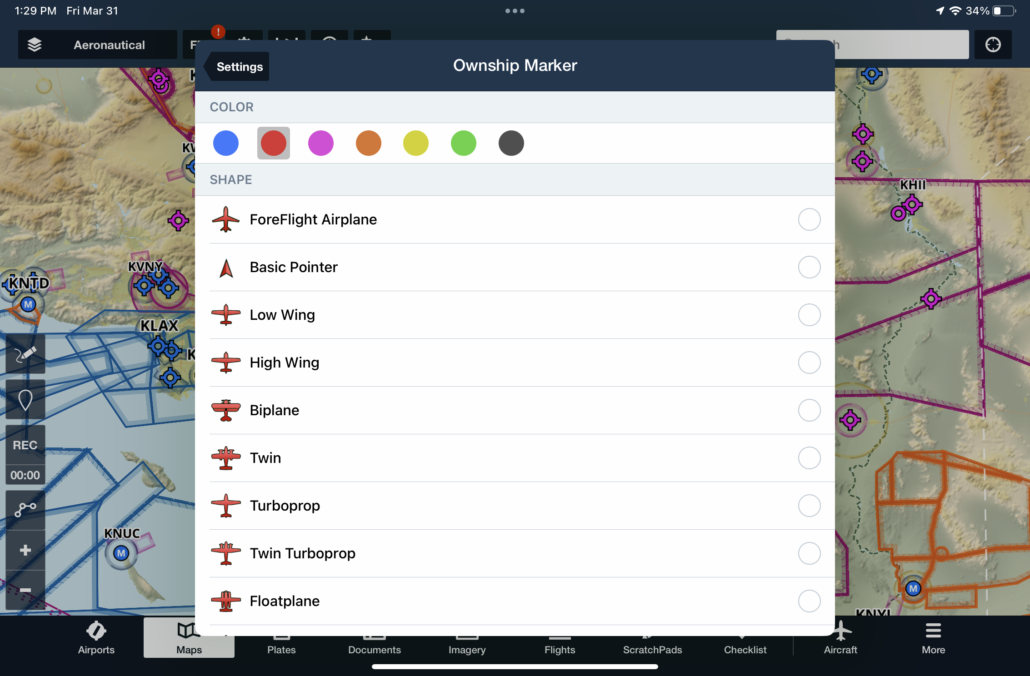 ForeFlight adds VFR waypoints to the aeronautical map - iPad Pilot News