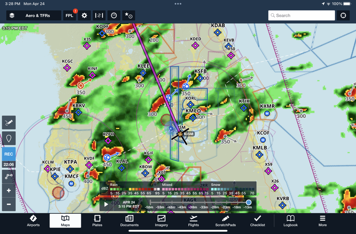 How to plan a flight around thunderstorms using ForeFlight - iPad Pilot News
