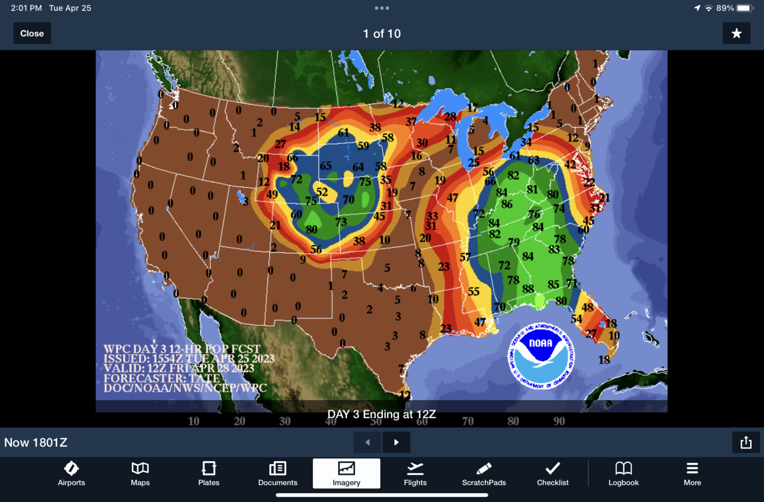 How to plan a flight around thunderstorms using ForeFlight - iPad Pilot ...