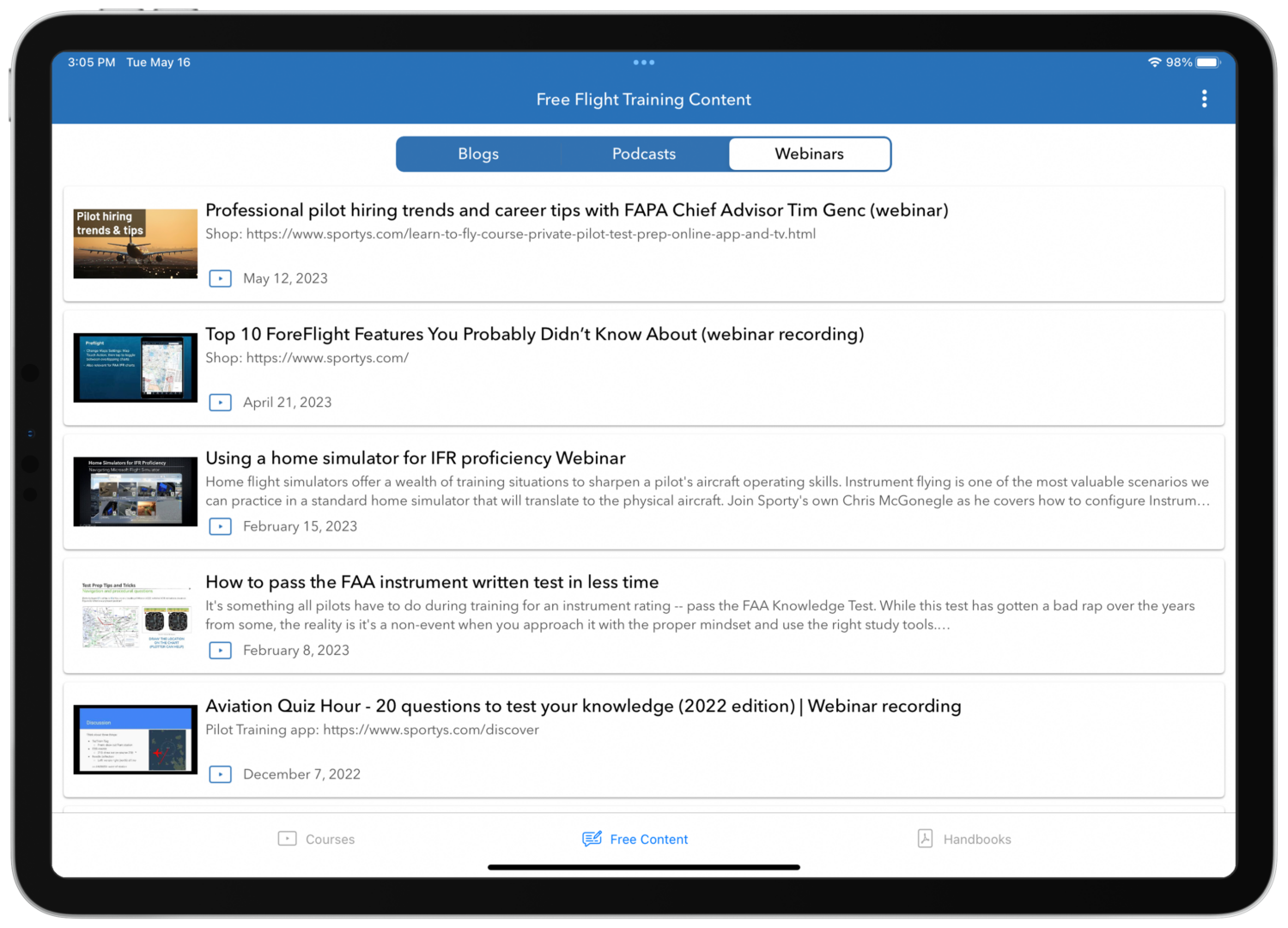 Sporty’s Pilot Training app adds new interactive scenarios - iPad Pilot ...