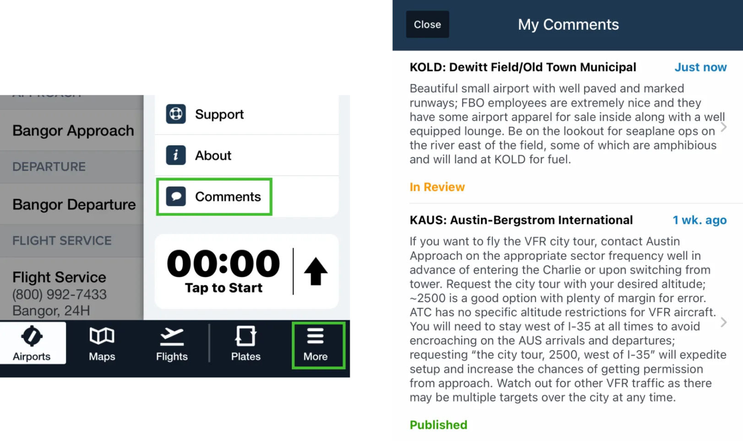 ForeFlight’s latest update adds airport comments and logbook ...